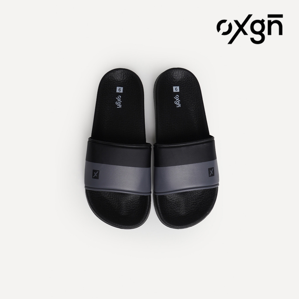 OXGN X Single Band Slides For Men (Black) | Shopee Philippines