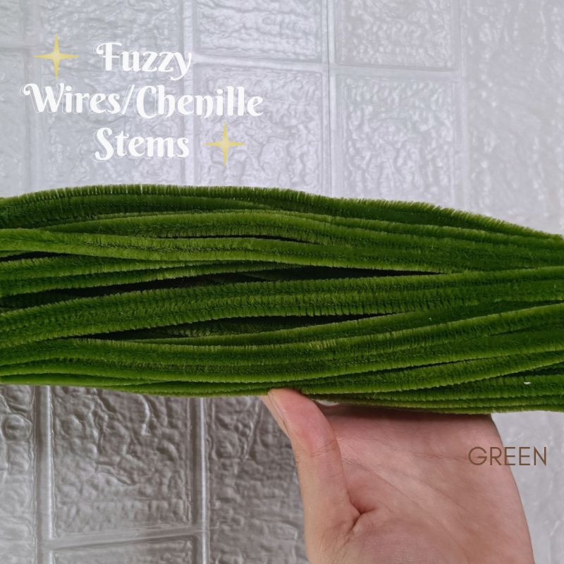 Fuzzy Wires/Chenille Stems (100 or 50 pcs per bundle) | Shopee Philippines