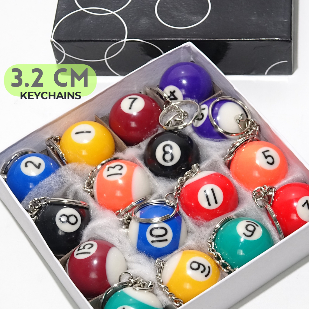 KEYCHAIN BILLIARD BALLS (BILMAGIC) | Shopee Philippines