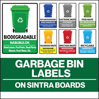trash bin labels - Best Prices and Online Promos - Mar 2025 | Shopee ...