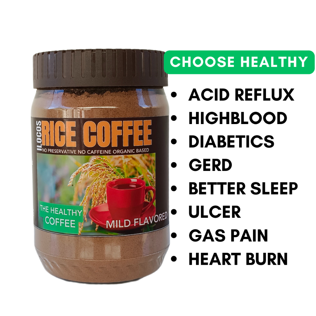 ILOCOS ORGANIC RICE COFFEE (NO CAFFEINE) 400 grams | Shopee Philippines