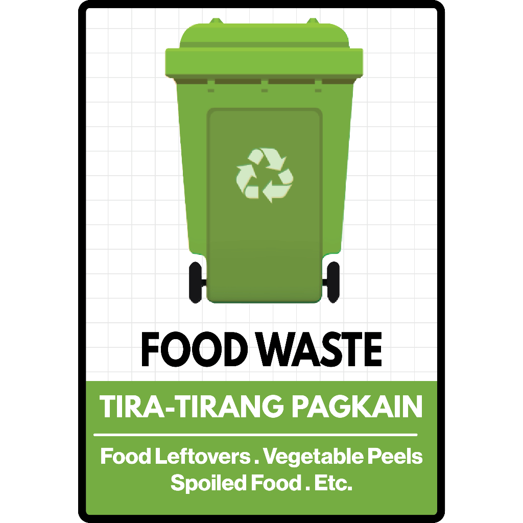 Garbage Bin Labels Waste Management Signs For Household and Business ...