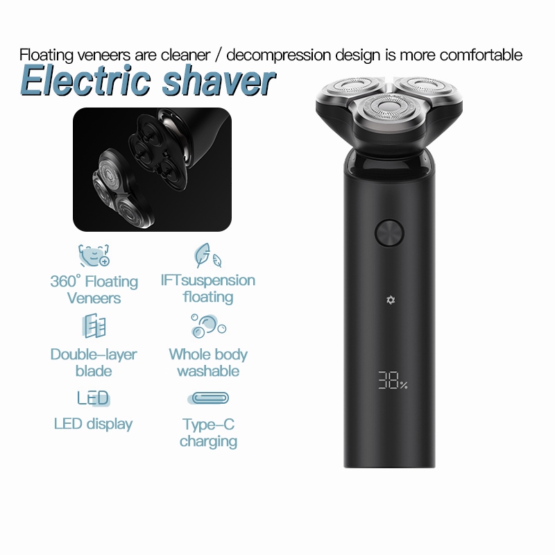 Xiaomi Shaver Electric Shaver S100 Shaver For Man Charger Portable ...