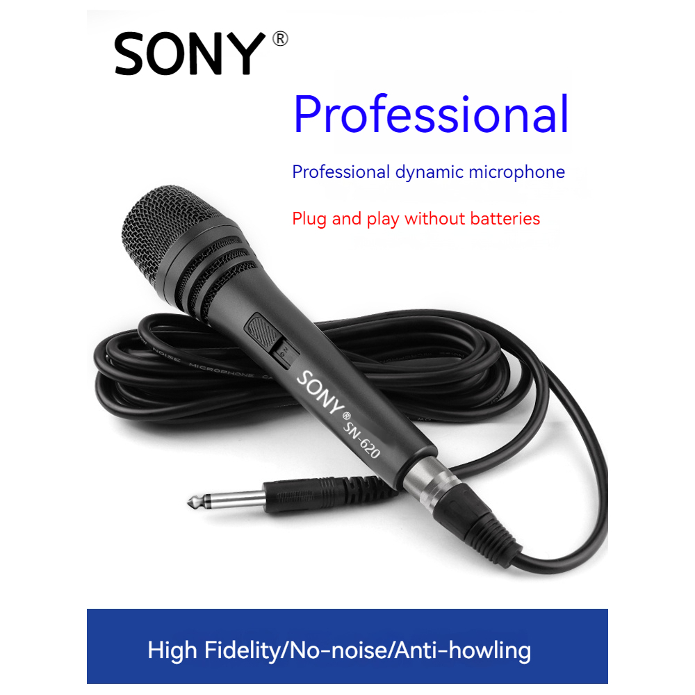 SN-620 Professional Dynamic Microphone For Video/Karaoke Handheld Microphone KTV Party ...