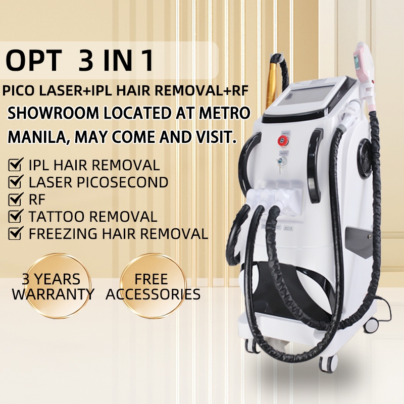 pico laser whitening machine + ipl laser hair removal + RF 3IN1 laser ...