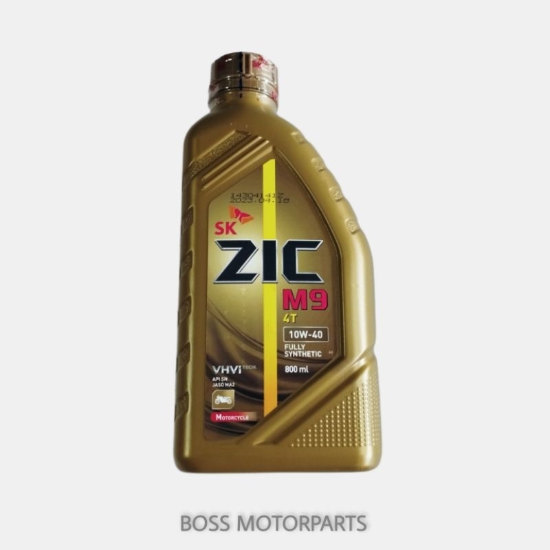 SK ZIC M9 4T FULLY SYNTHETIC OIL 10W - 40 800ML | Shopee Philippines