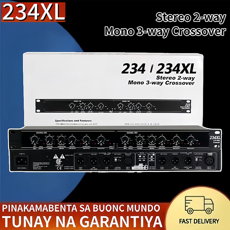 234 Professional stereo 2/3 mono 4 crossover audio equalizer sound ...