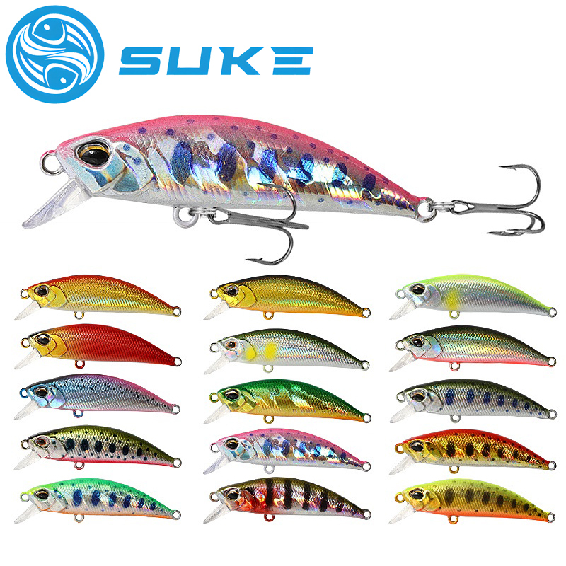 SUKE Fishing Lure 5CM/5G Sinking Minnow Swimbait Hard Artficial Bait ...