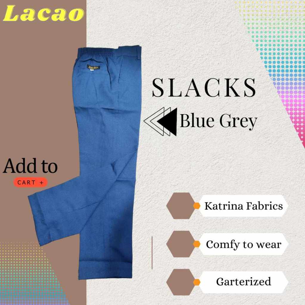 hLacao School Uniform Slacks for Kids Garterized Students Slacks ...