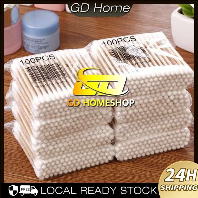 GD 100 Pcs Double-headed Cotton Swabs Women Cotton Cotton Medical Stick ...