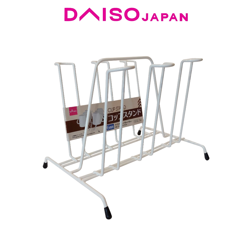 Daiso Six-cup White Stand | Shopee Philippines