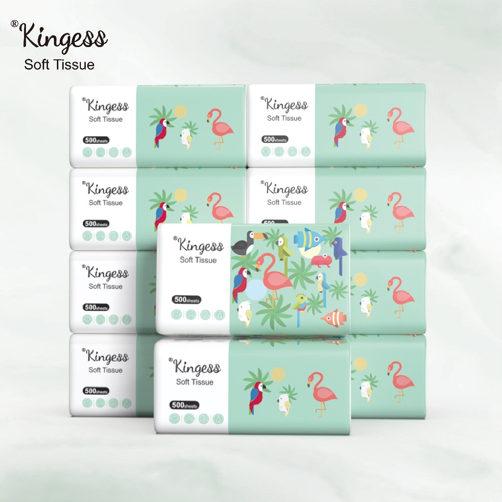 Kingess Facial Tissue Organic Tissue Paper High Quality 8 Packaging 4 ...