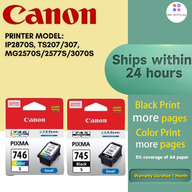 For Canon Pixma IP2870S MG2570S MG2577S MG3070S MG3077S TS207 TS307 ...