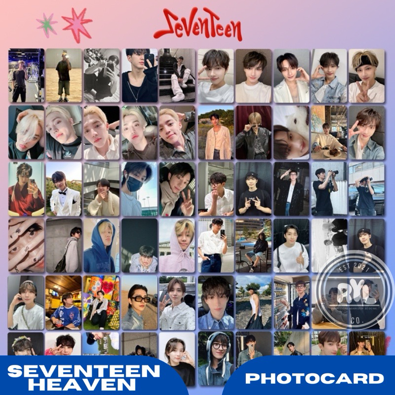 [10 pcs/set] SEVENTEEN 'Heaven’ Album Photocards with BACK print ...