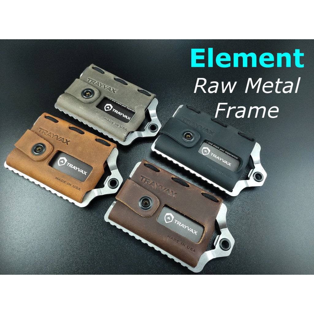 Trayvax Element RAW METAL FRAME Rugged RFID Wallet (Made in USA) FAST ...