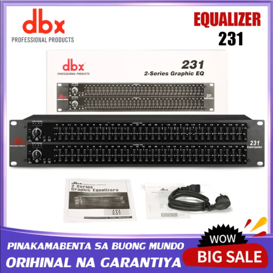 DBX Graphic Equalizer dbx 231 Dual channel 31 band 2-series(black) | Shopee Philippines