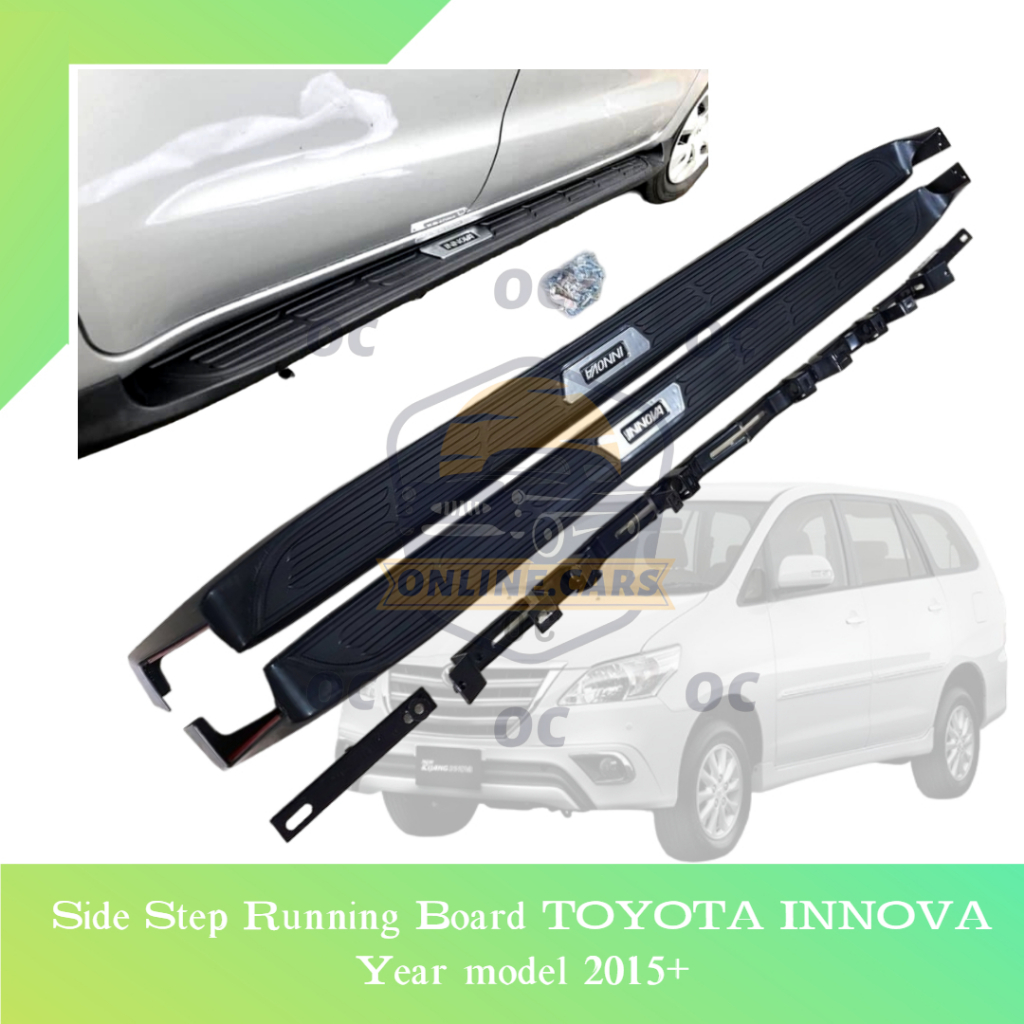 OC CAR RUNNING BOARD SIDE STEP FOR TOYOTA INNOVA 2015+ SIDE STEP BOARD ...