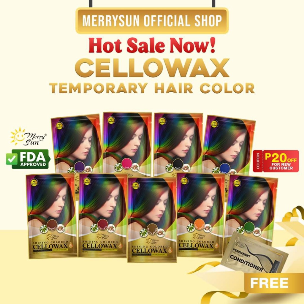 Merry Sun Cellowax Temporary Hair Color 60ml | Shopee Philippines