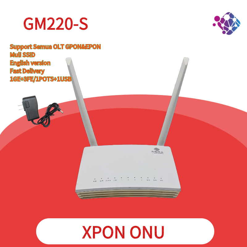 Used GM220-S XPON Supports EPON And GPON All ONU English Version(Contains Adaptor) | Shopee ...
