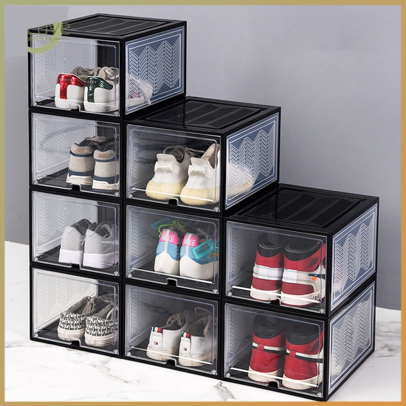 Big Size Colorful Hard Plastic Shoe Box Shoes Rack Storag Organizer ...