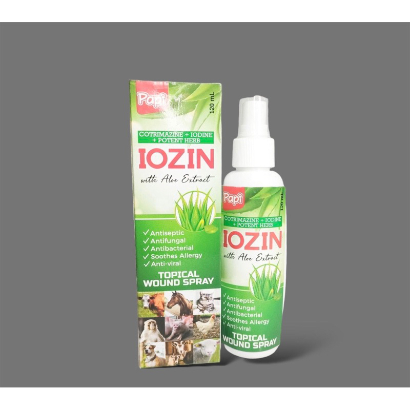 PAPI IOZIN SPRAY with aloe extract 120ml | Shopee Philippines PAPI IOZIN SPRAY with aloe extract 120ml | Shopee Philippines