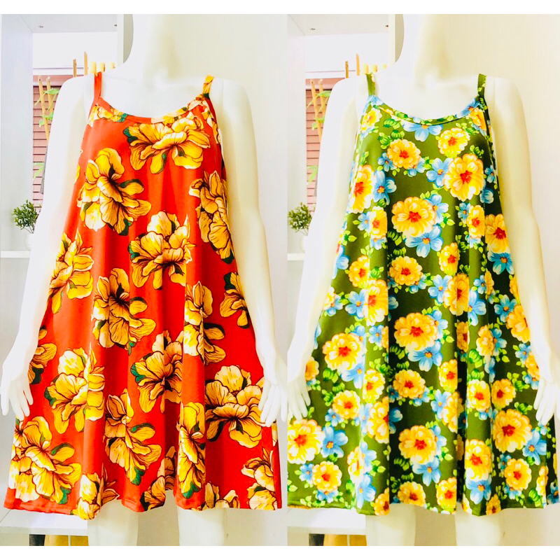 Knee Length Plus size Duster Dress pambahay | Shopee Philippines
