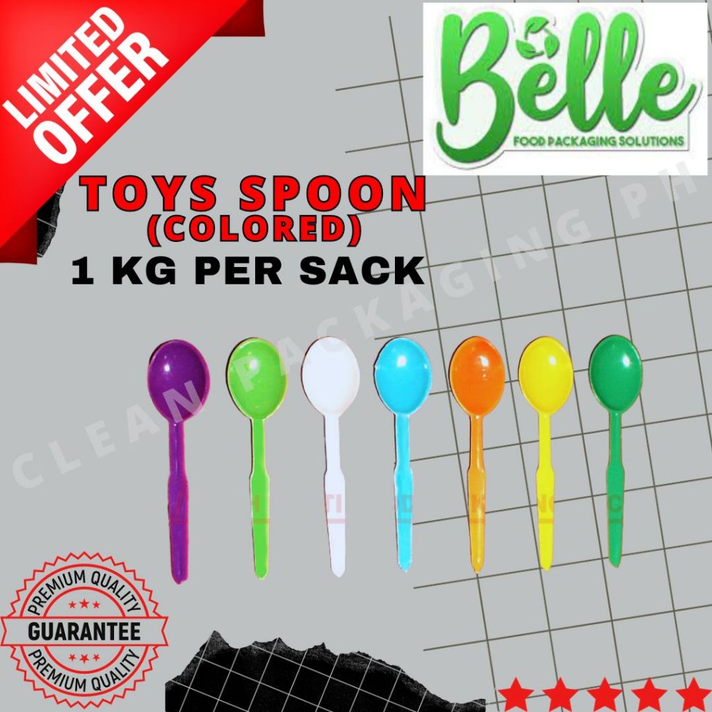 1 KILO DISPOSABLE PLASTIC TOY SPOON SCOOPER SCRAMBLE ICE CREAM PARTY ...