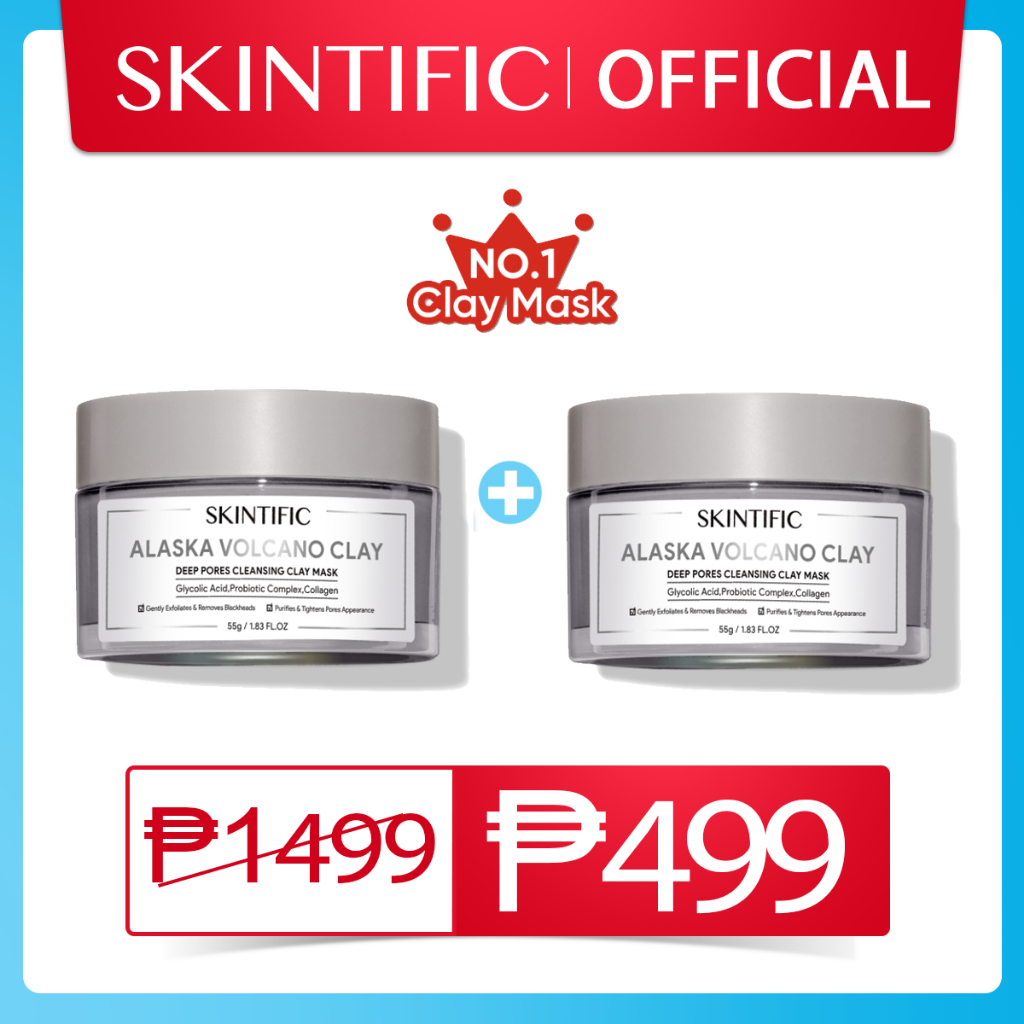 SKINTIFIC Alaska Volcano Clay Mask 55g Pores&Blackheads Cleansing ...