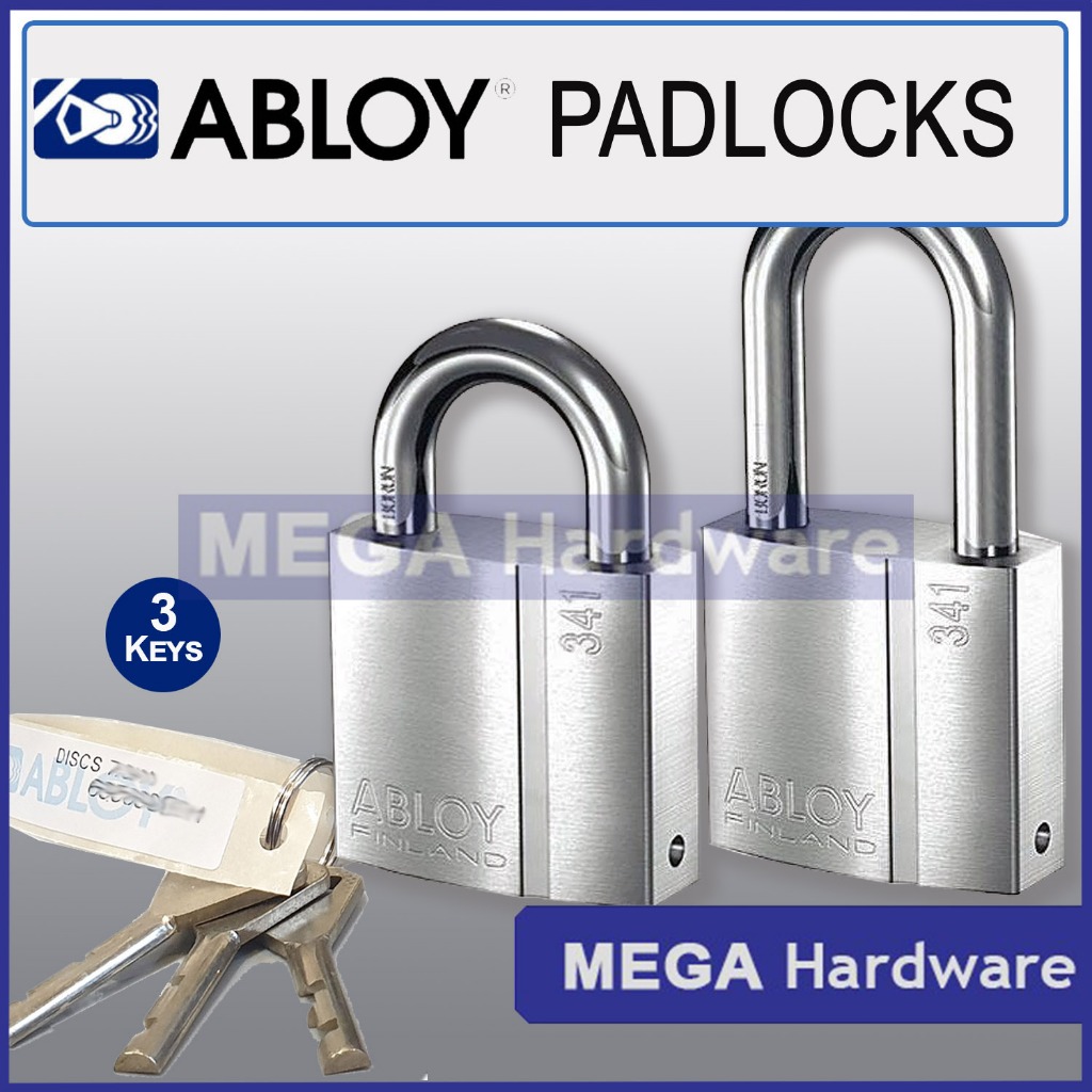 Abloy Padlock Heavy Duty PL341/25 or PL341/50 (FINLAND) | Shopee Philippines