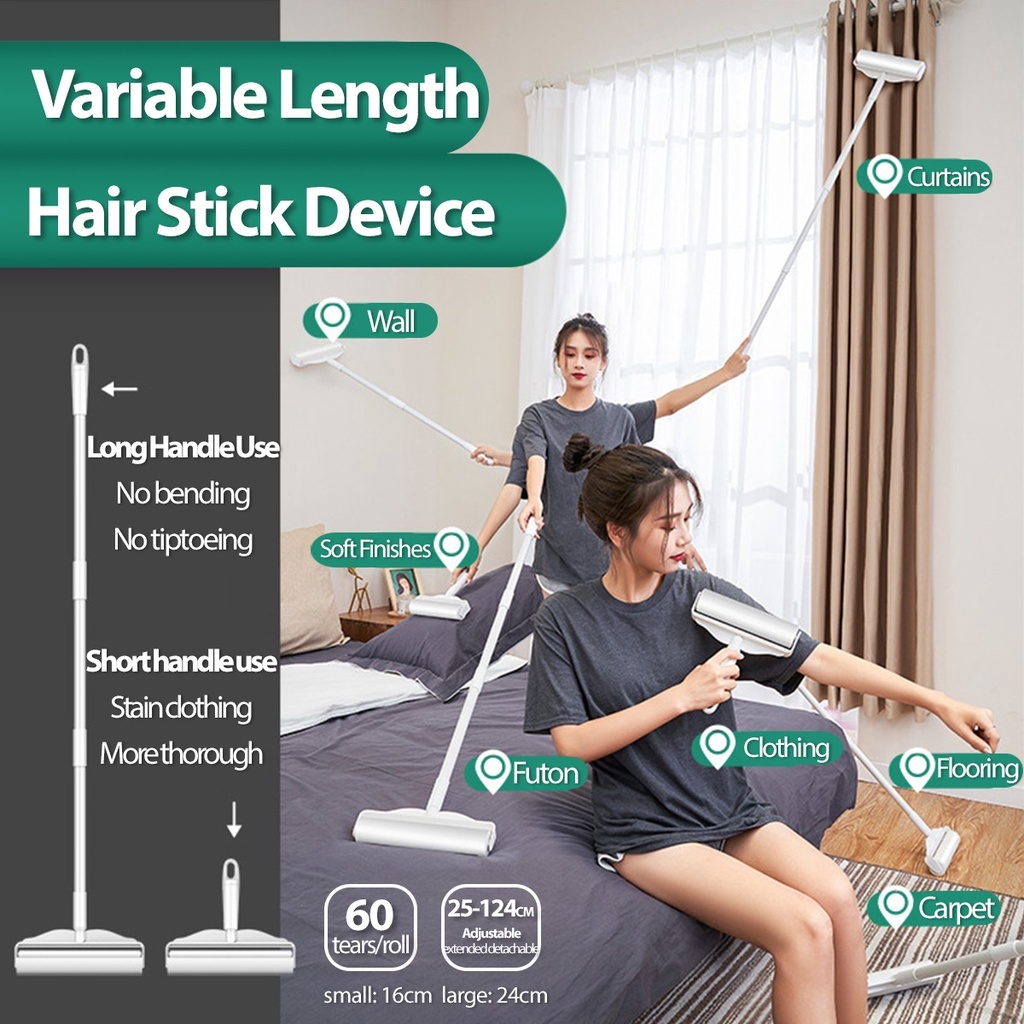 Cleaning Roller Long telescopic mop adhesive can replace the paper ...