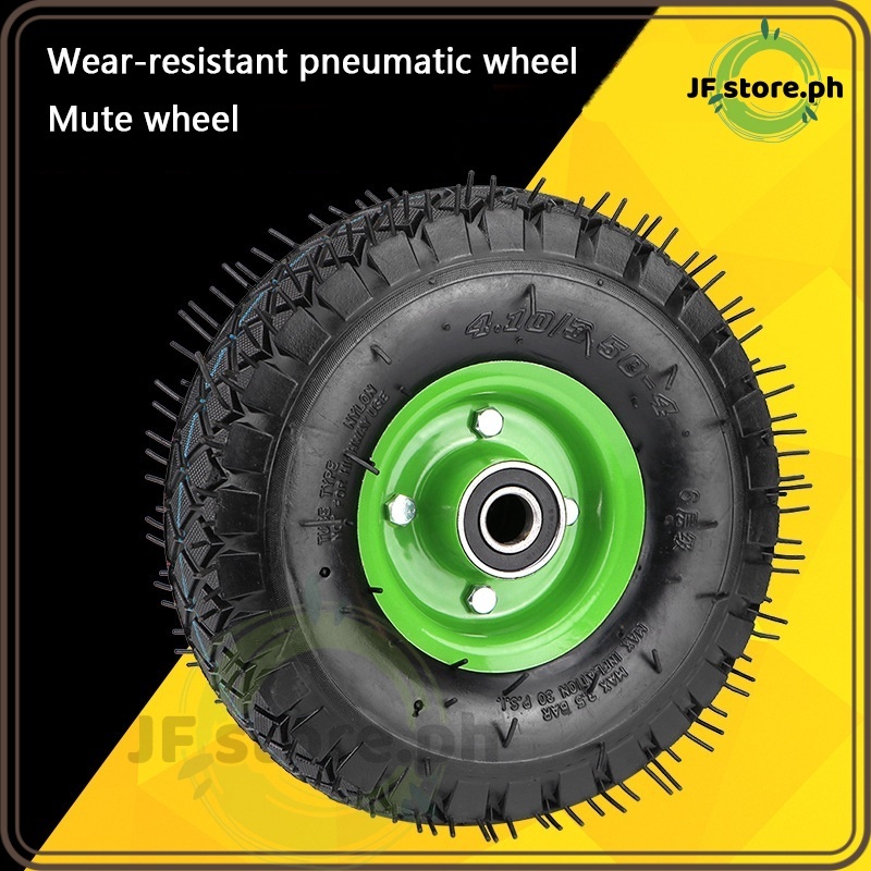 26cm 350-4 Inflatable Wheel Rubber Wheel Silent Caster Heavy Industrial ...