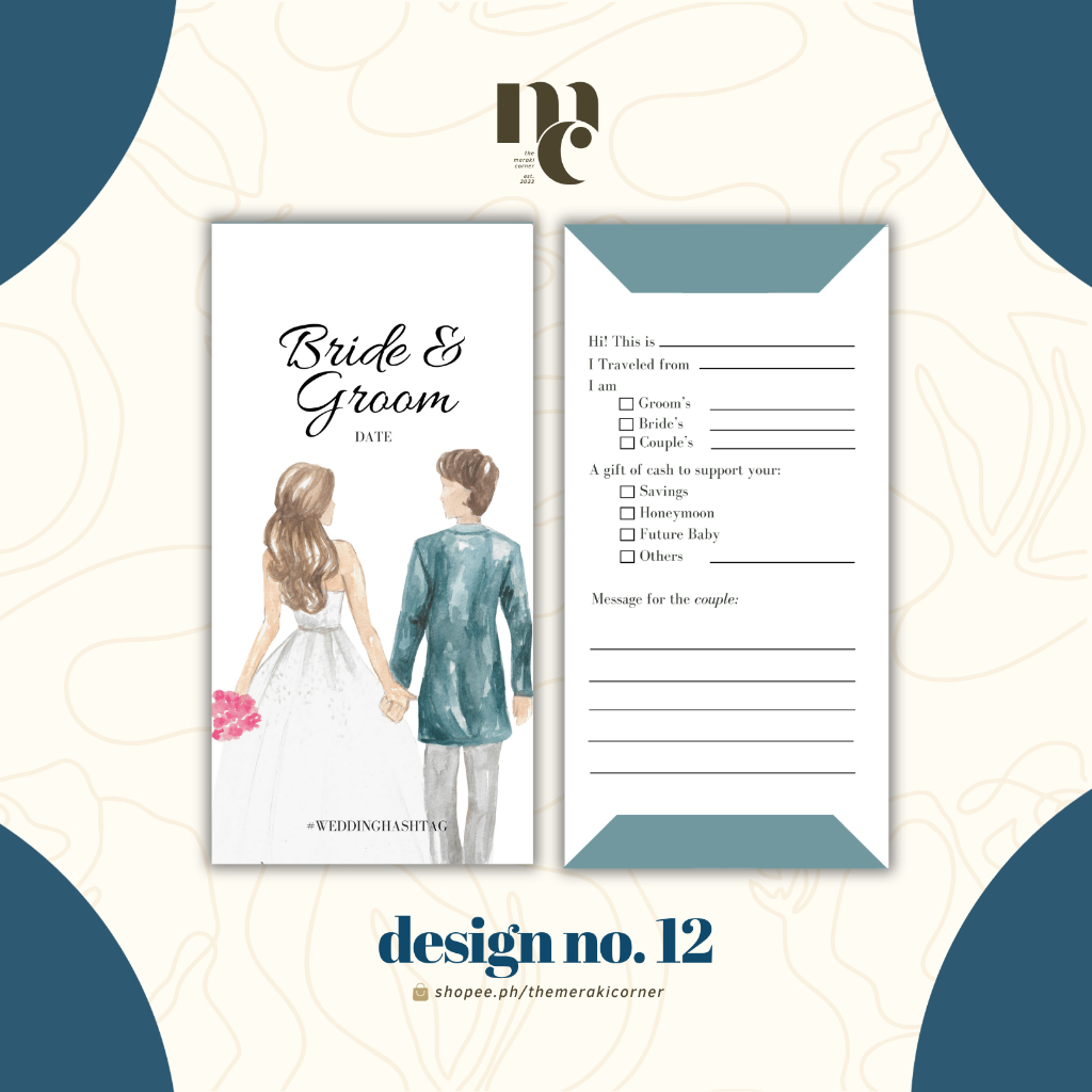 Wedding Angpao / Ampao / Money Envelope / Personalized | Shopee Philippines