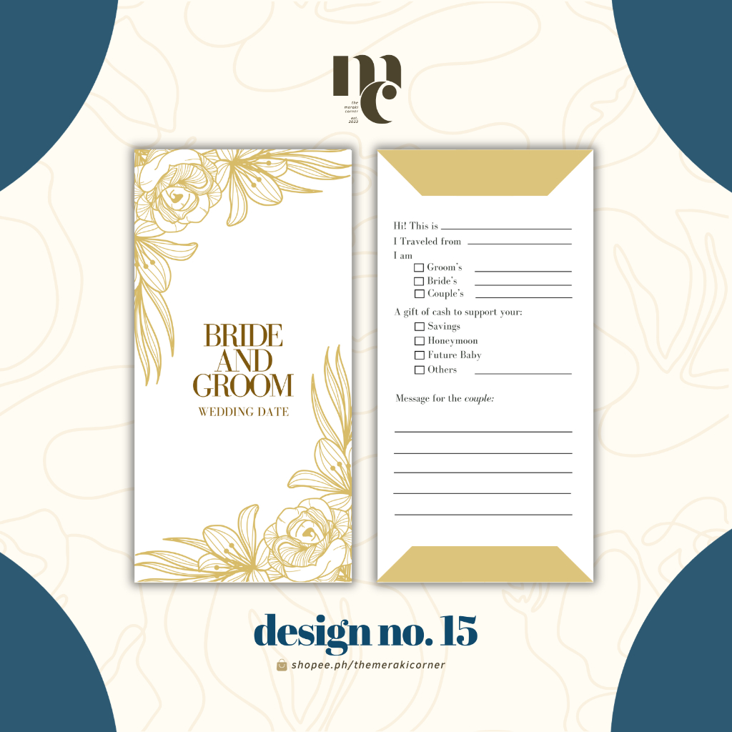 Wedding Angpao / Ampao / Money Envelope / Personalized | Shopee Philippines