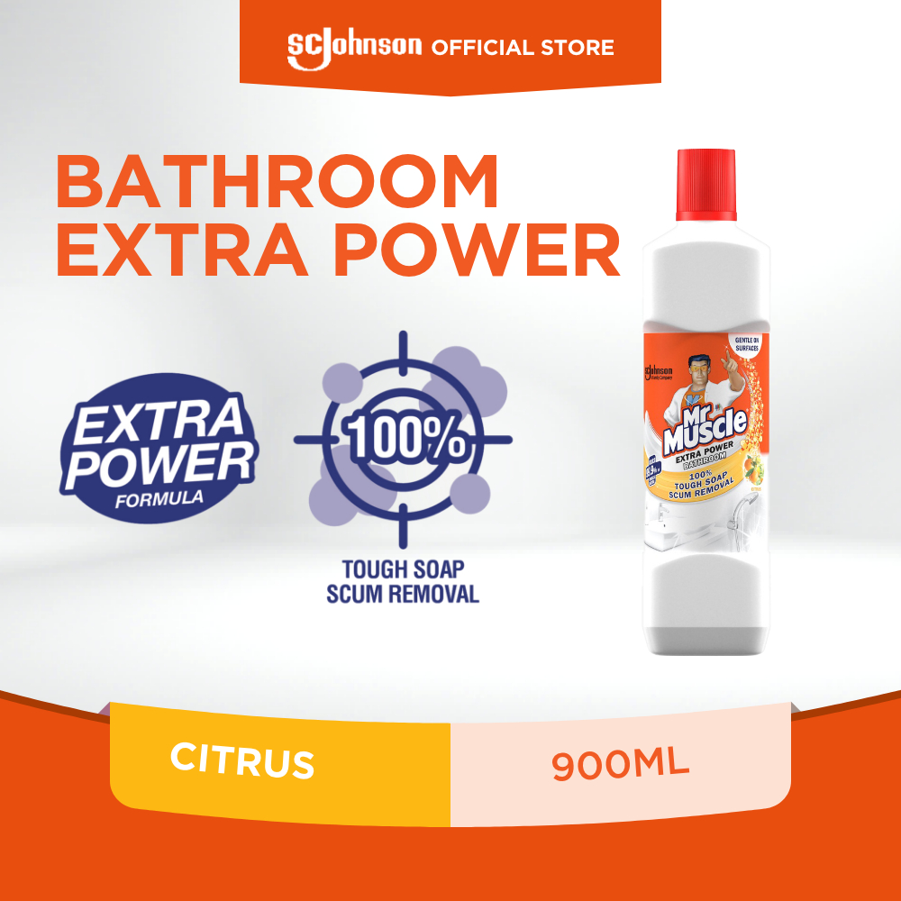 Mr. Muscle Extra Power Bathroom Cleaner Citrus 900ml | Shopee Philippines