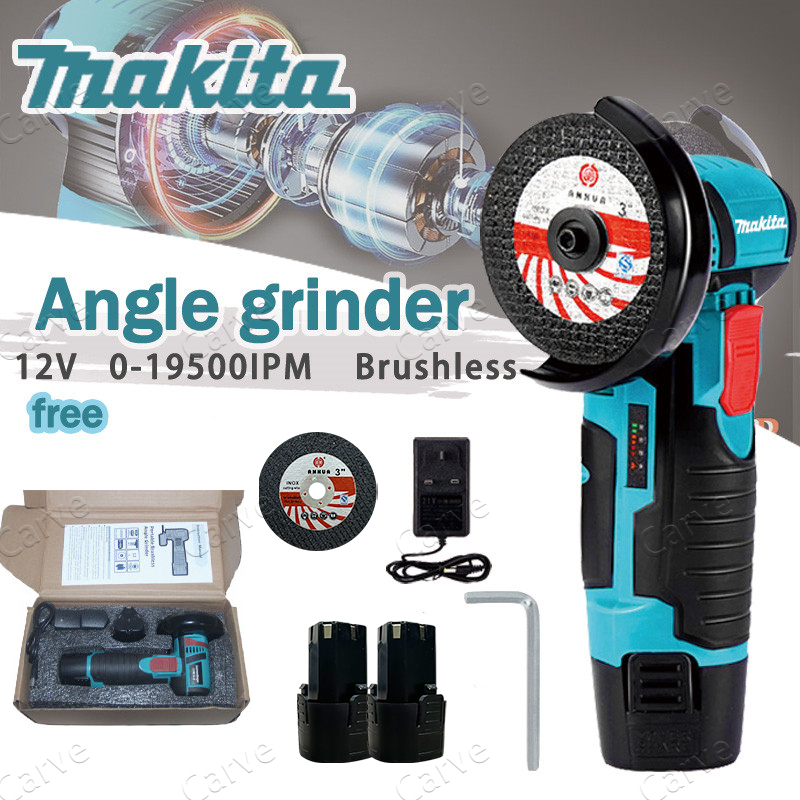 Mini Angle Grinder Brushless Cordless Grinding 19500RPM Polishing ...