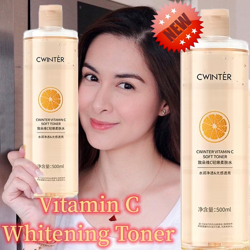 Vitamin C Toner Whitening Serum Acne Treatment Remove Pimples Mark Shrink Pores Rejuvenating ...