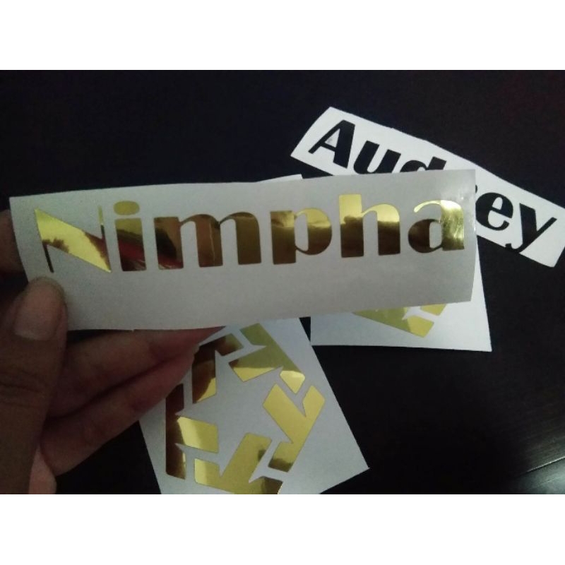 Customized/Personalized Vinyl Stickers ( Name&Characters) | Shopee ...