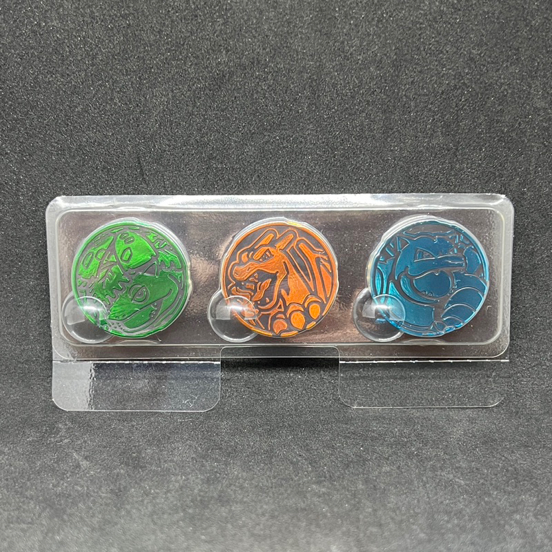 Pokemon Collectors Coins Kanto Starters Charizard Blastoise Venusaur ...