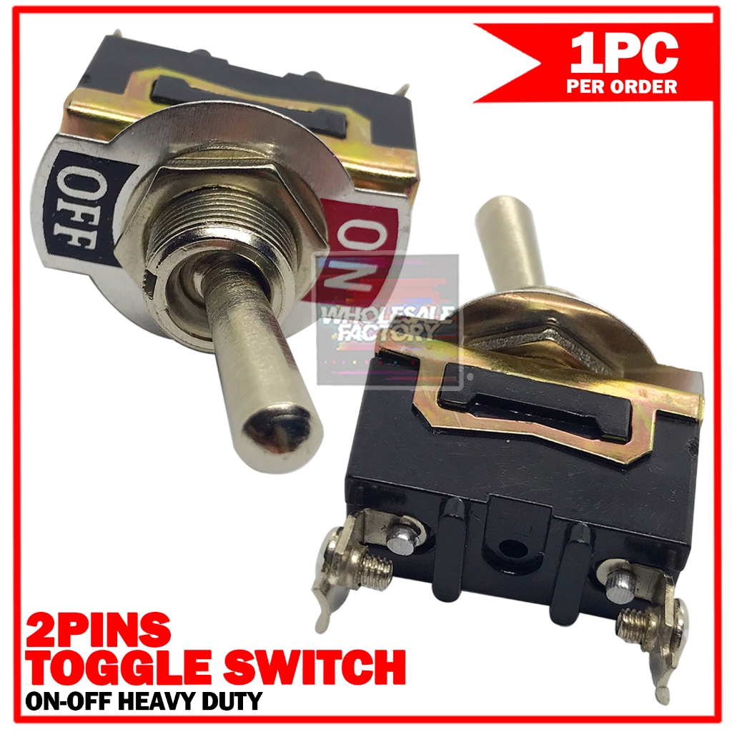 🟦 Toggle switch 2 pin ON-OFF Heavy duty 🟦 | Shopee Philippines