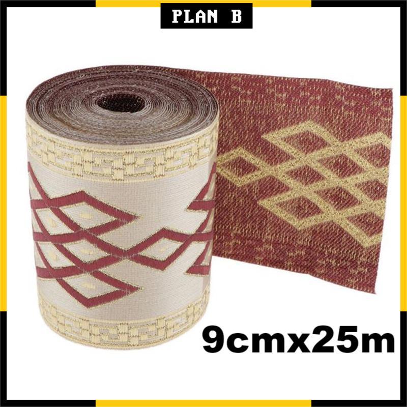 6cm/9cm*25m Ethnic Embroidery Ribbon Jacquard Embroidered Ribbon ...