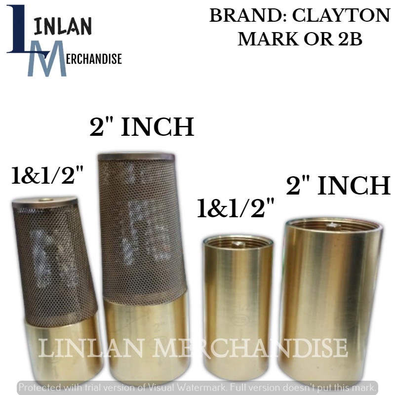 1 PC CLAYTON MARK/2B FOOT/CHECK VALVE (1&1/2, 2 INCH) 1209 | Shopee ...