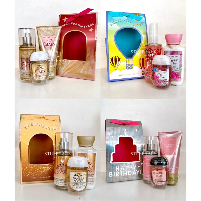 Bath and Body Works Travel Size Gift Set Full Size Gingham Into the ...