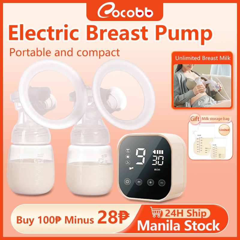 COCOBB Portable Double Electric Pump Painless Massage Rechargeable ...