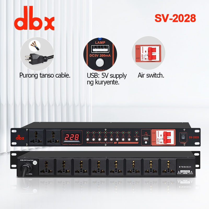 SV-2028 power controller 10channel switch 220v+USB,power sequencer ...