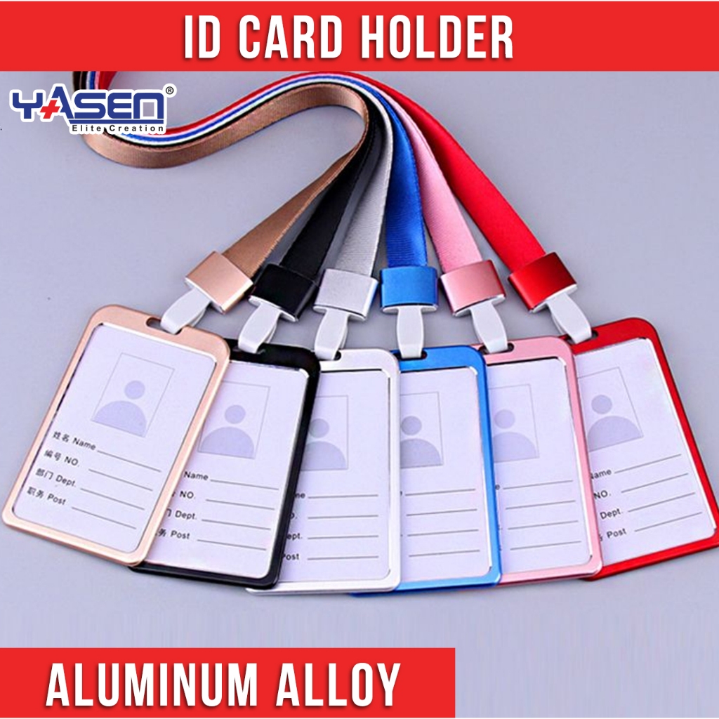 ID Card Holder (with Lace) Card Holder Aluminum Alloy ID Holder with ...