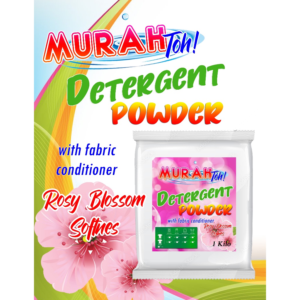 1 KG DETERGENT POWDER ROSY BLOSSOM WITH FABCON AND STAIN LIFTING ...