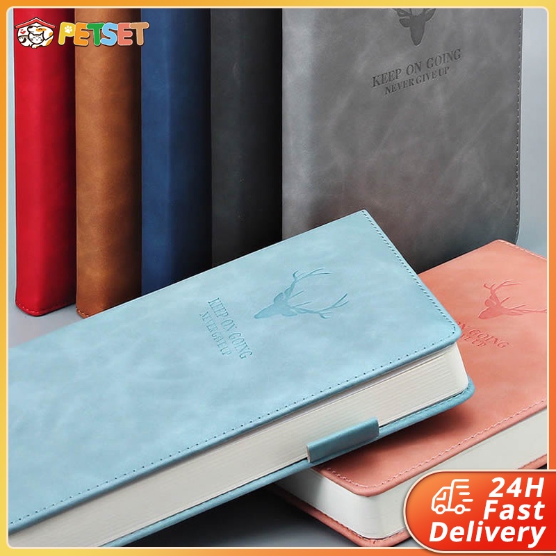 A5 Note Book Pad Individuality Magnetic Snap Side Retro Leather Office ...