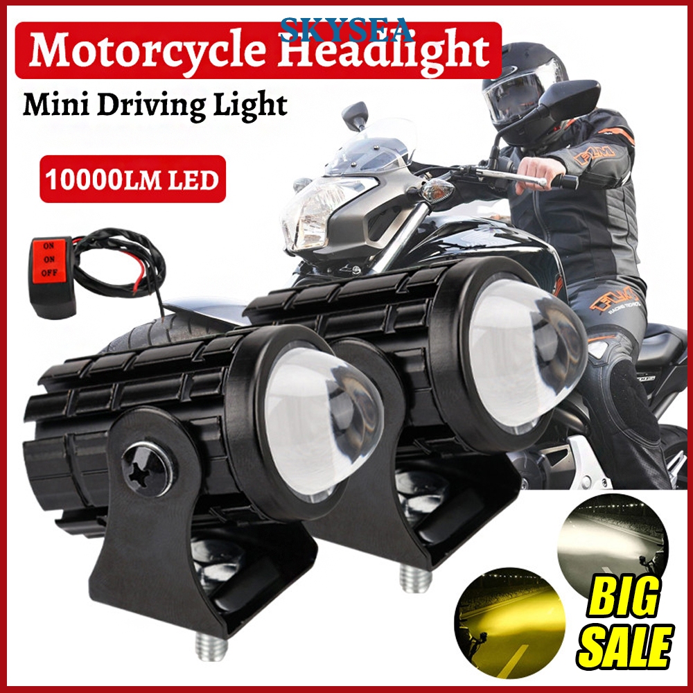 Motorcycle Headlight Waterproof Small Spotlight Mini Driving Light ...
