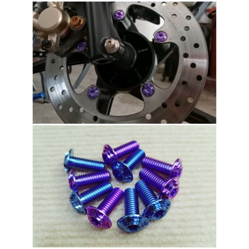 Titanium Gr5 Disc Bolt 8x20 CNC Head (1pc) | Shopee Philippines