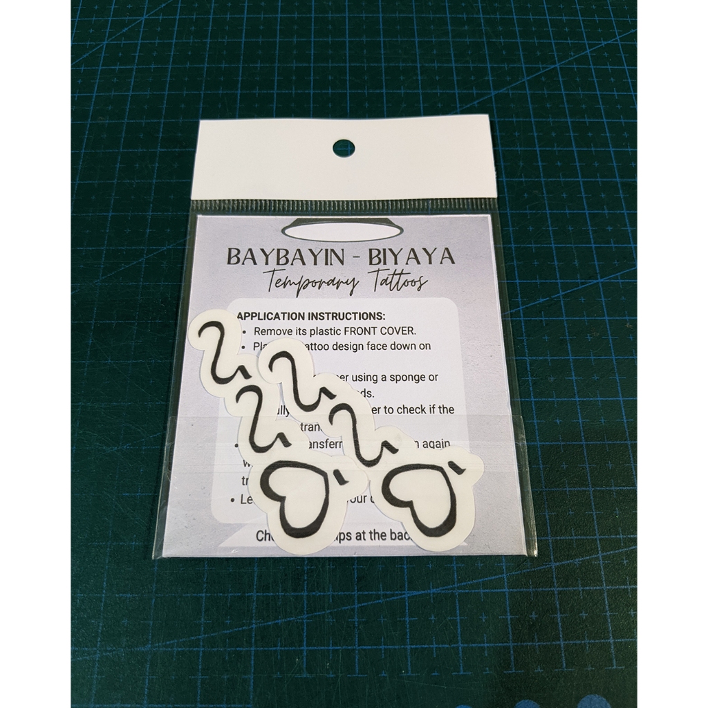 Baybayin Temporary Tattoo Stickers Waterproof (2 PCS) by Tintak Tattoo ...